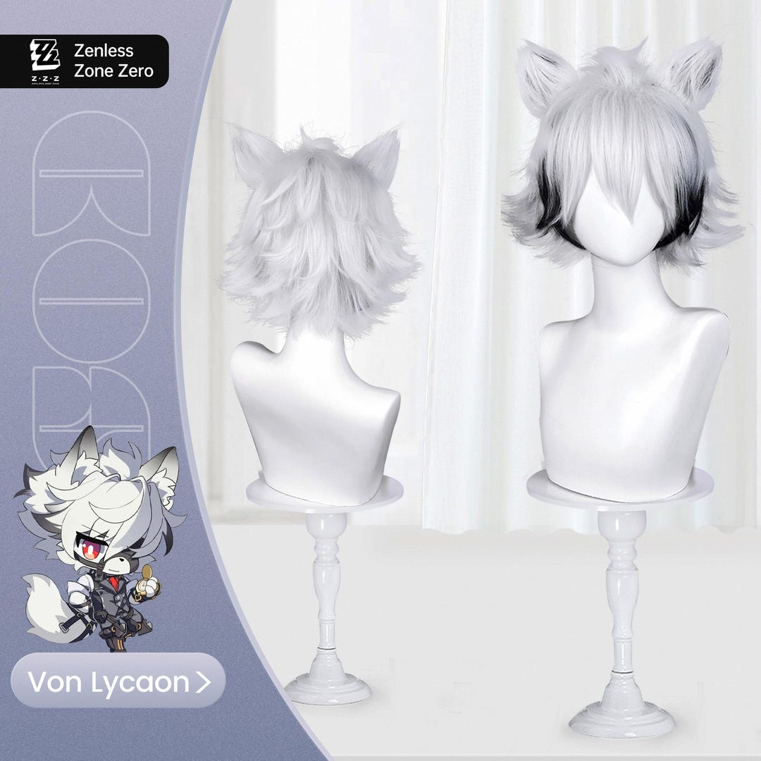 Zenless Zone Zero Von Lycaon Handmade Cosplay Wig Hair | Von Lycaon Wig ...