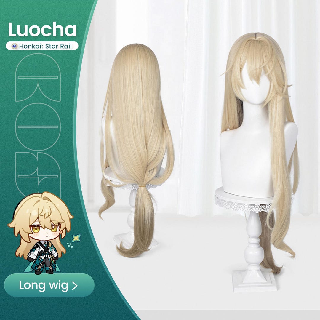 Honkai Star Rail Luocha Handmade Cosplay Wig Hair | Luocha Wig ...