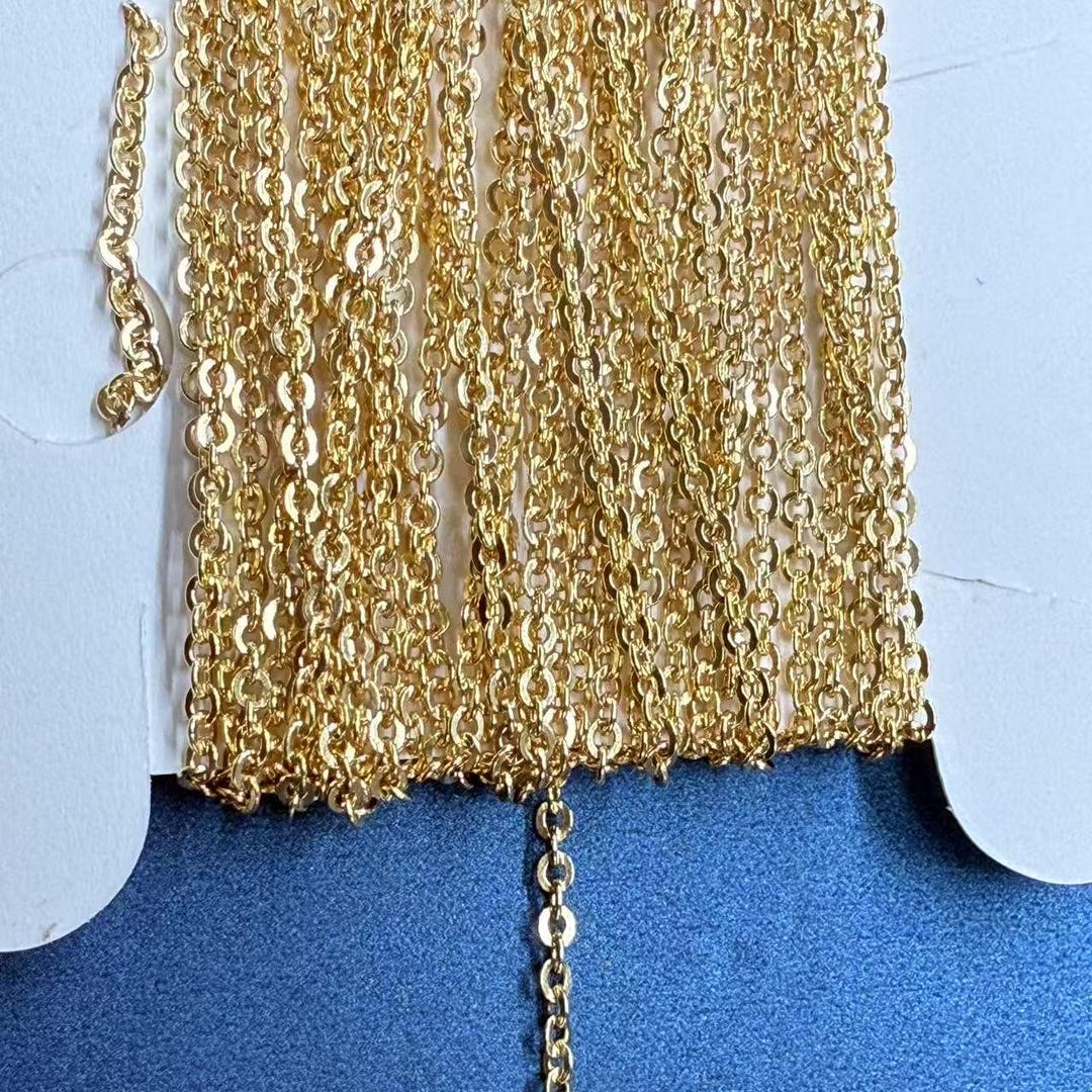 1 Meter 14K Gold Filled O Chain, Gold Filled Slim Round Bulk Chains ...