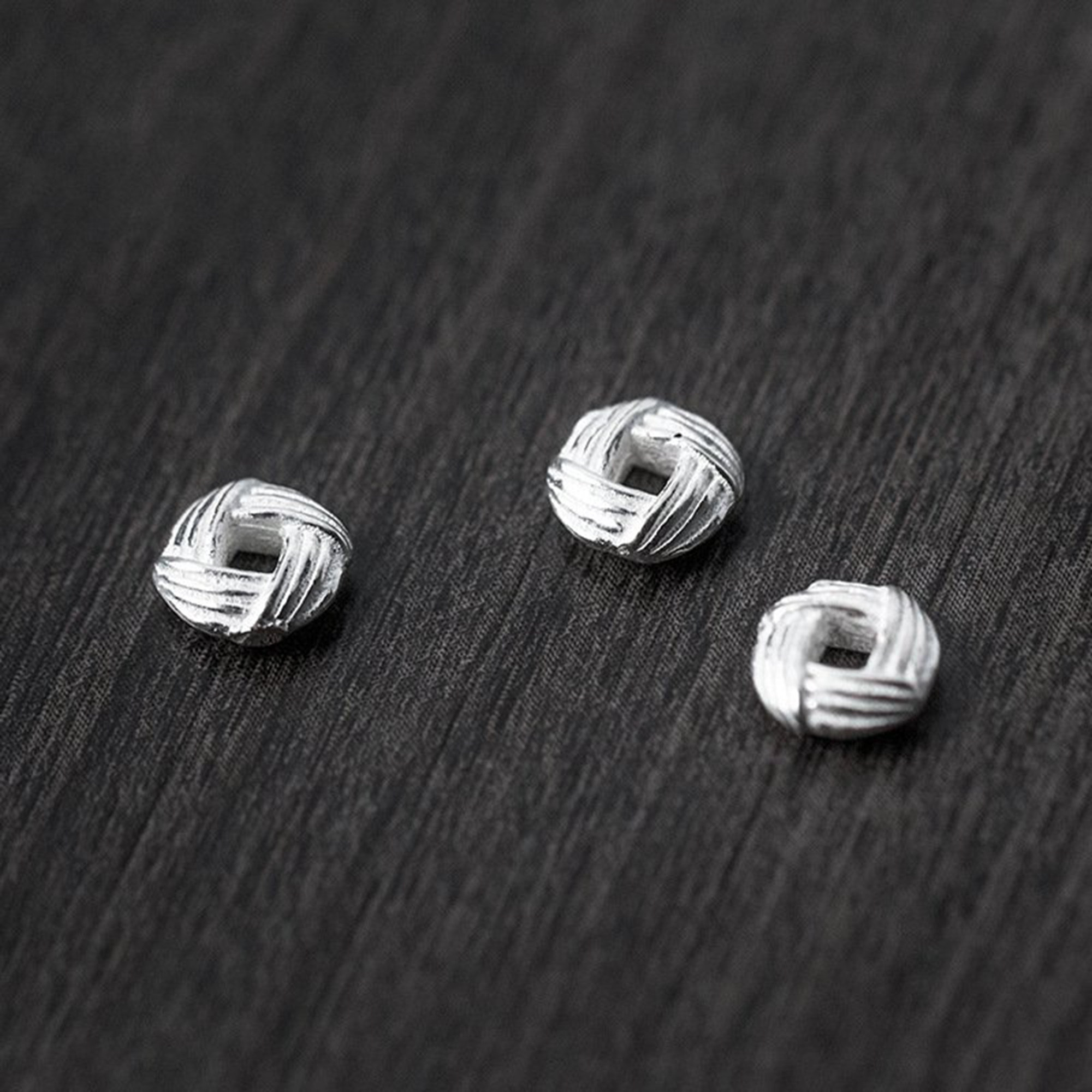 Sterling Silver Flat Square Bead Spacer Beads 925 Silver - Etsy