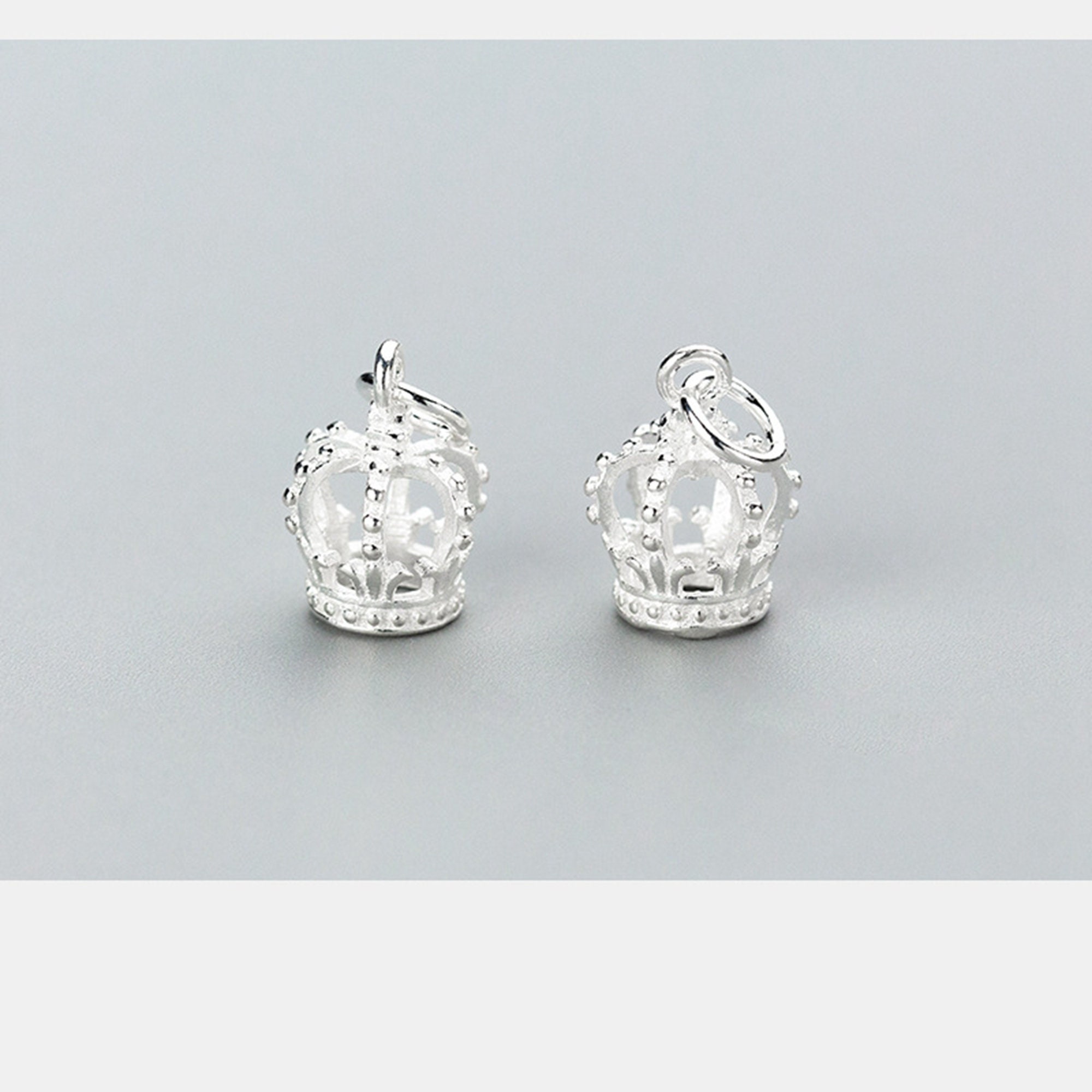 Sterling Silver Crown Charms Royal Crown Charm 925 Silver - Etsy