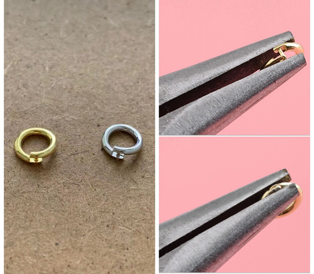925 Silver Locking Jump Ring, S925 Silver Open Jump Ring for Jewelry ...