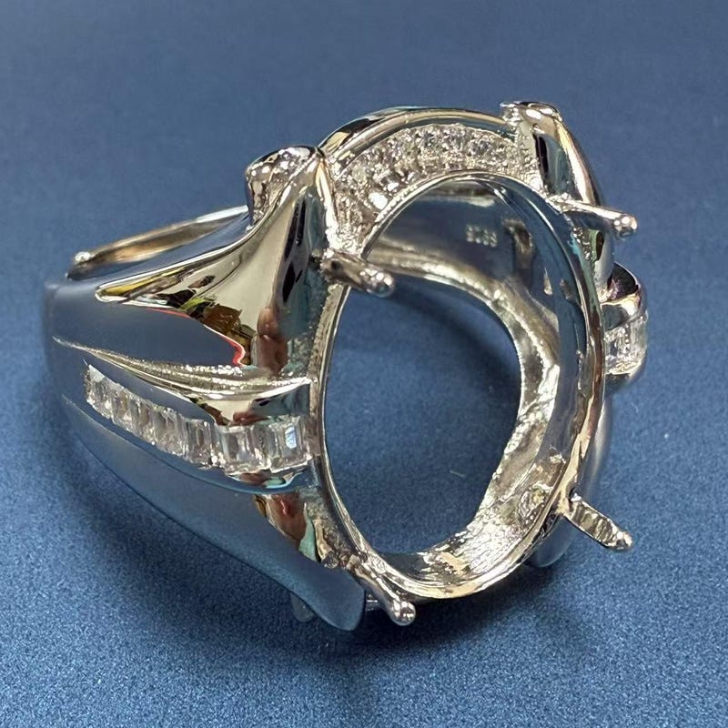 Silver Ring Settings - Etsy