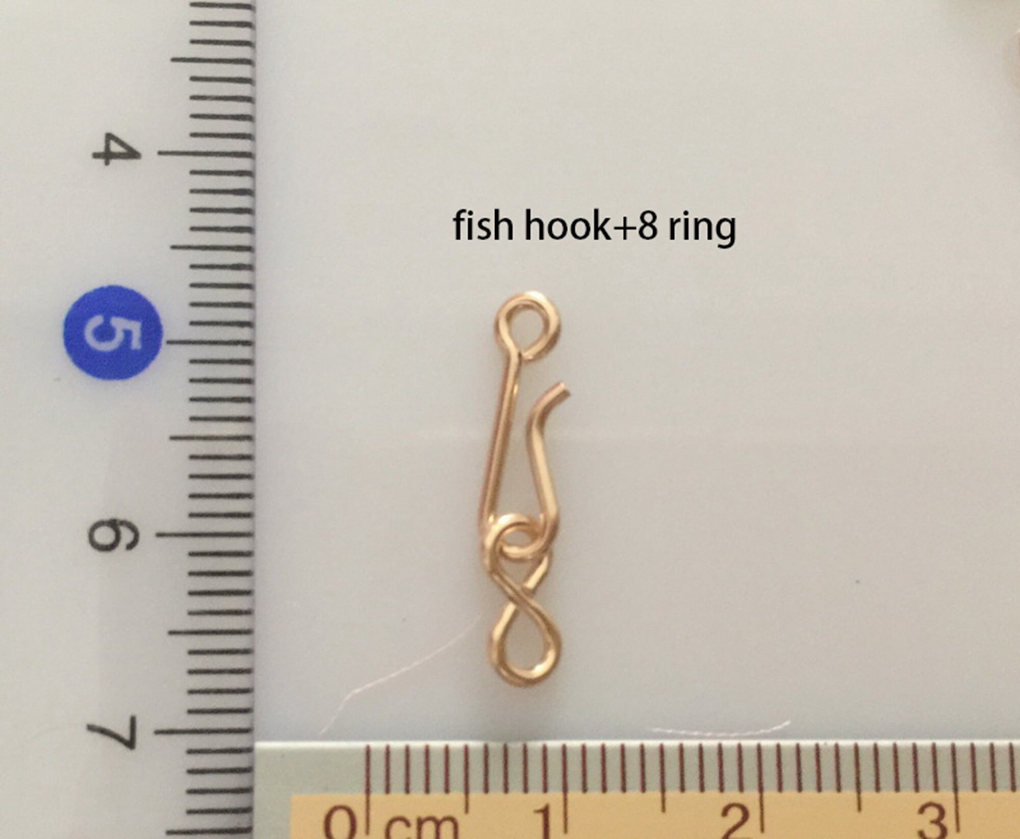 14K Gold Filled Infinity Fish Hook Connector Gold Filled | Etsy