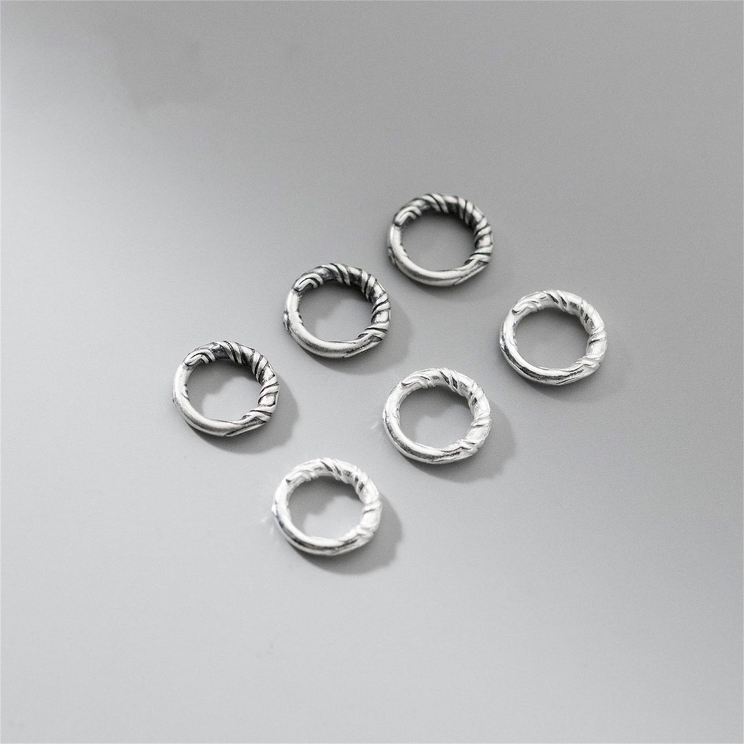 Sterling Silver Spiral Circle Bead, Tribal Style, 9.5mm - Etsy