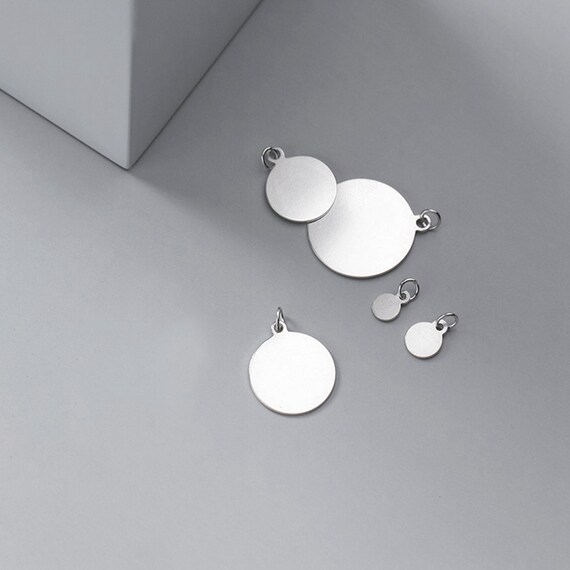 Craft Supplies & Tools Sterling Round Tag 4mm 5mm 10mm 12mm 15mm ...