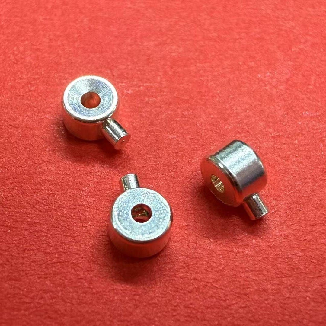 S925 Sterling Silver Round Beads, Silver Crimp Ends Beads, Silver End ...