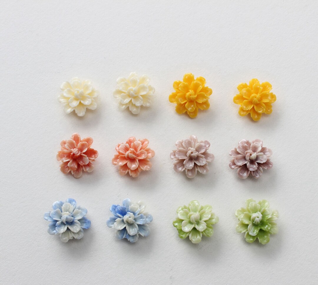 Resin 3D Flower Beads, Acrylic Flower Beads, Plastic Flower Beads ...