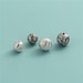 Sterling Silver Weave Pattern Beads, Round Ball Bead, Tribal Bead ...