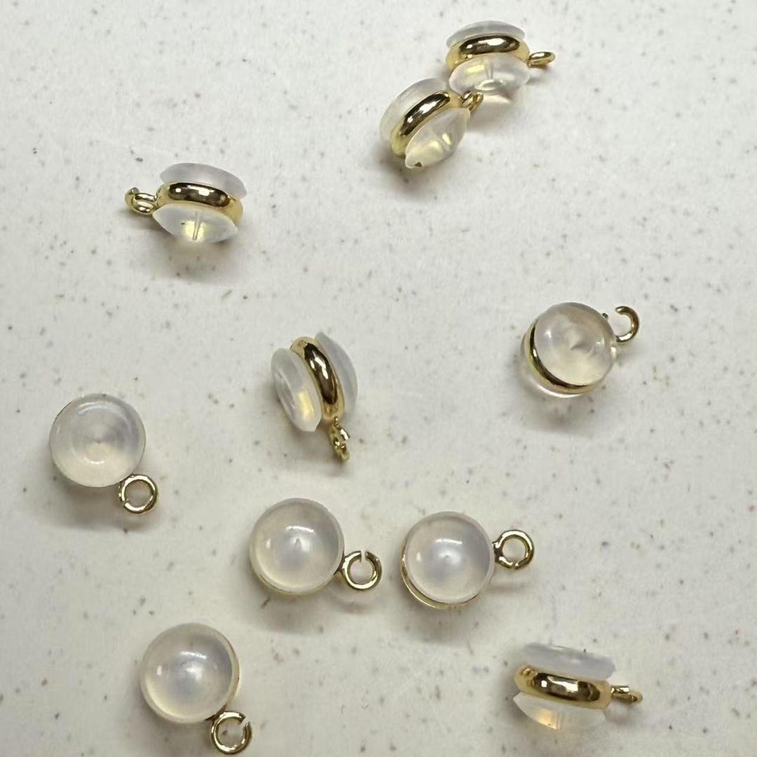 Rubber Earring Back Stopper With Loop, Silicone Earring Back Stoppers ...
