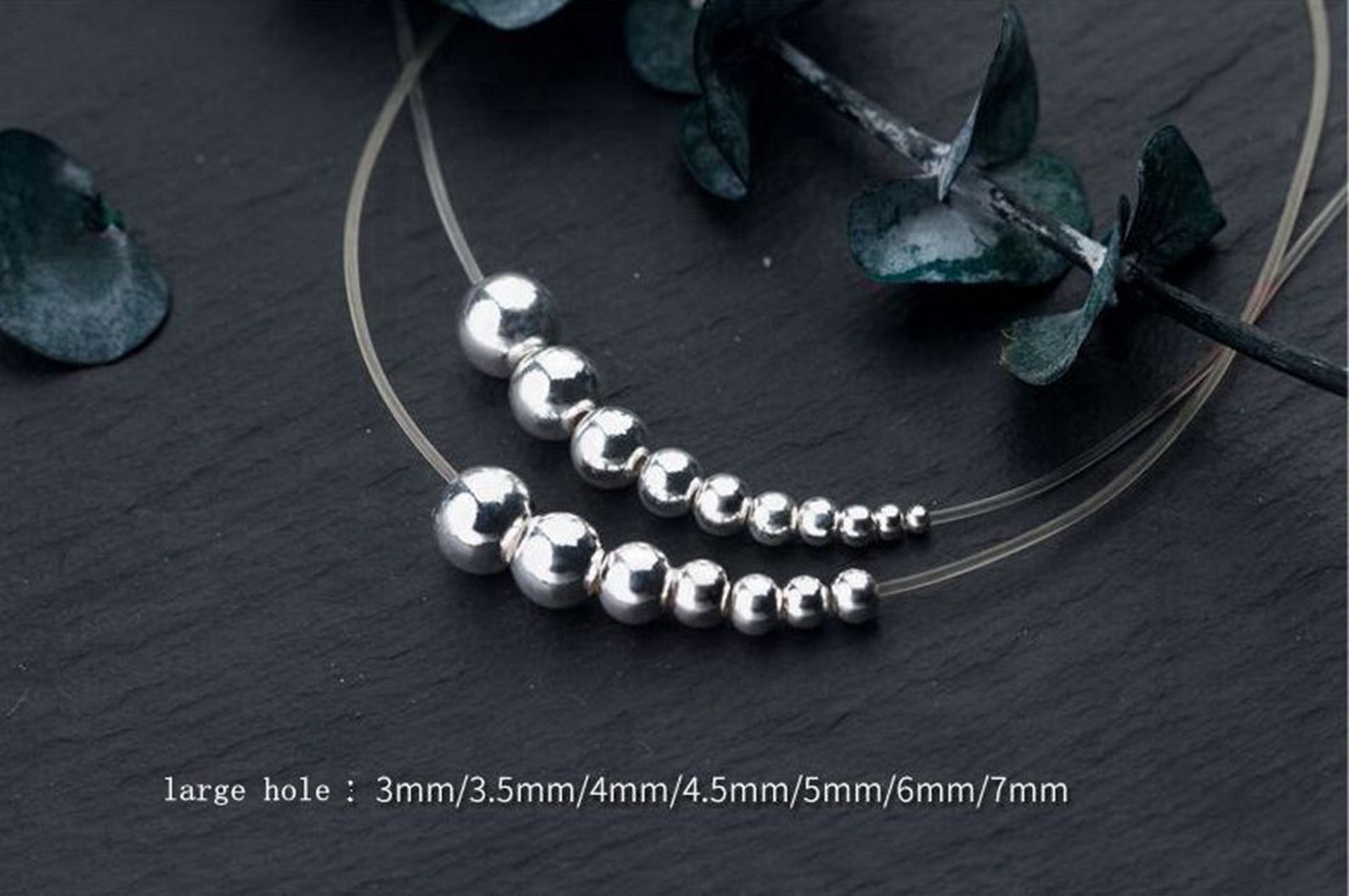 Sterling Silver Beads Sterling Silver Seamless Round Beads | Etsy