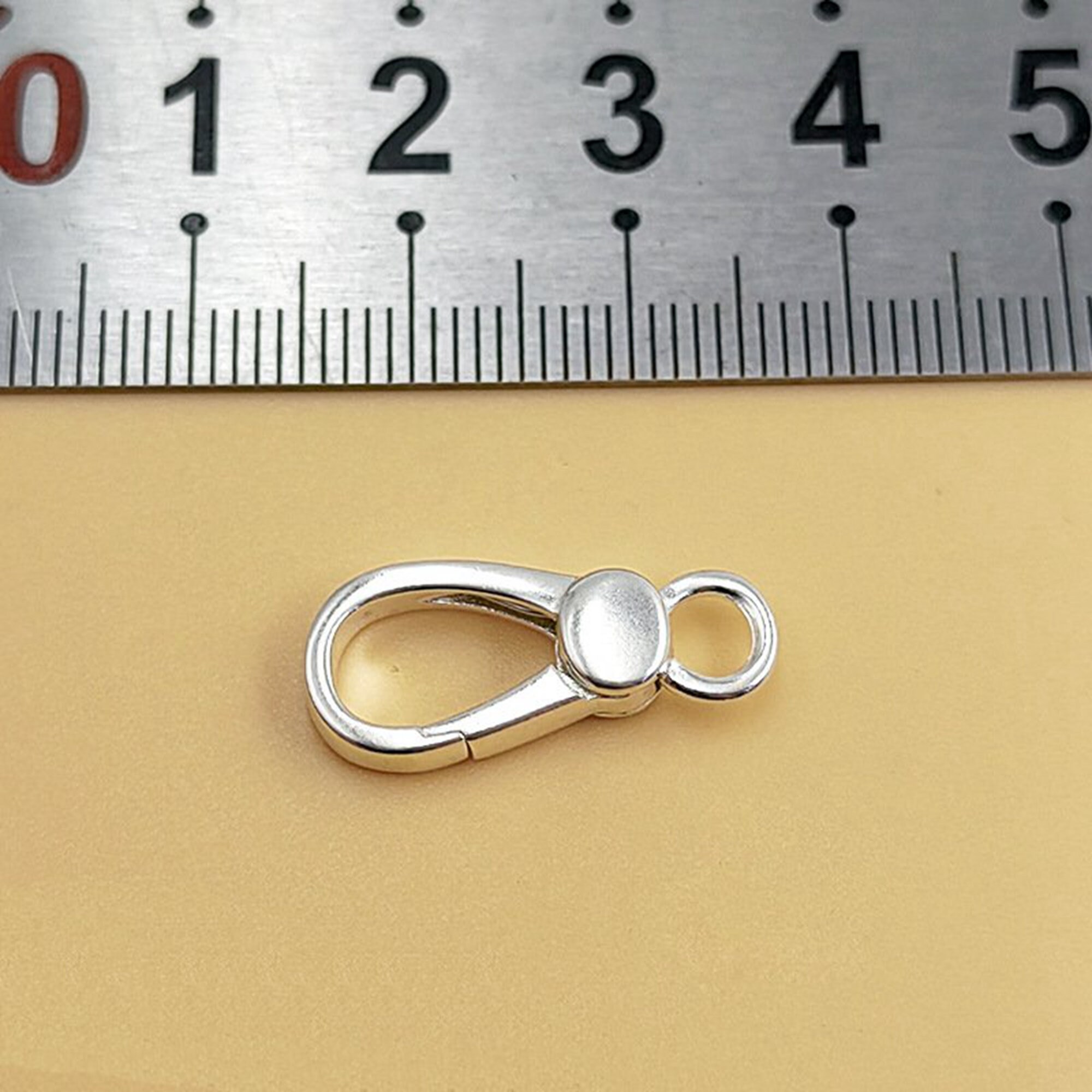 S925 Sterling Silver Oval Push Clasp, Hinged Spring Gate - Etsy