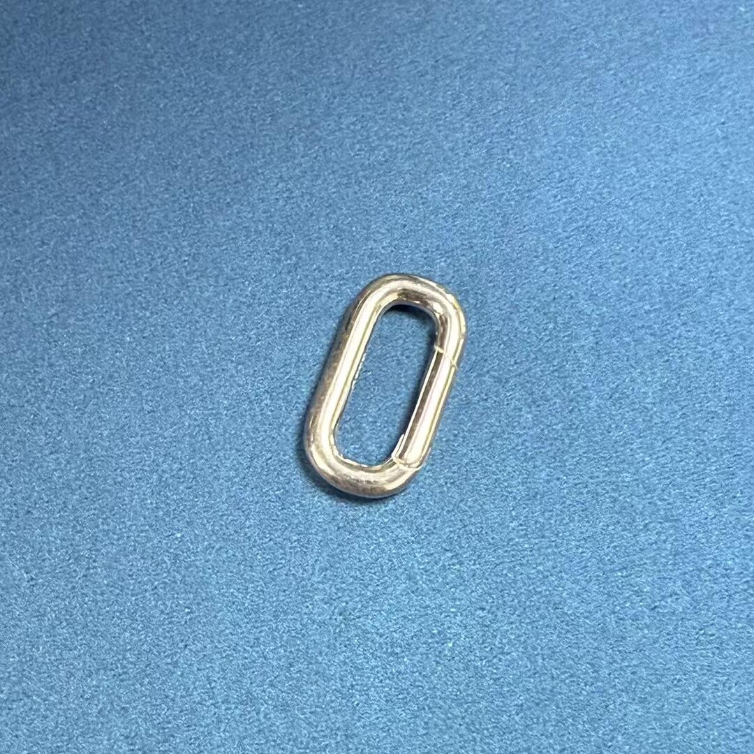 Sterling Silver Oval Clasp, 925 Silver Twist Hinged Clasp, Oval Push ...