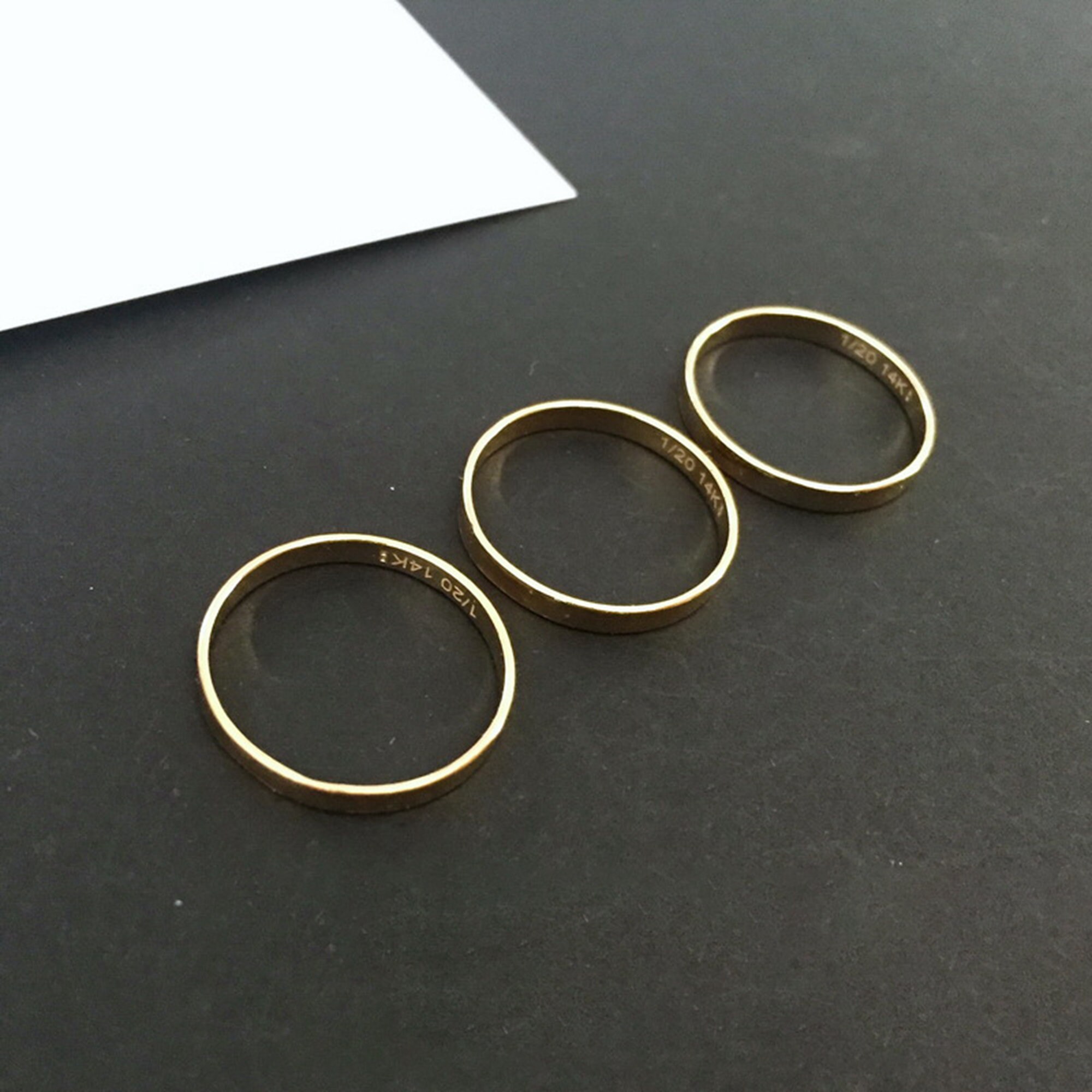 14K Gold Filled Blank Band Rings Gold Filled Circle Band - Etsy