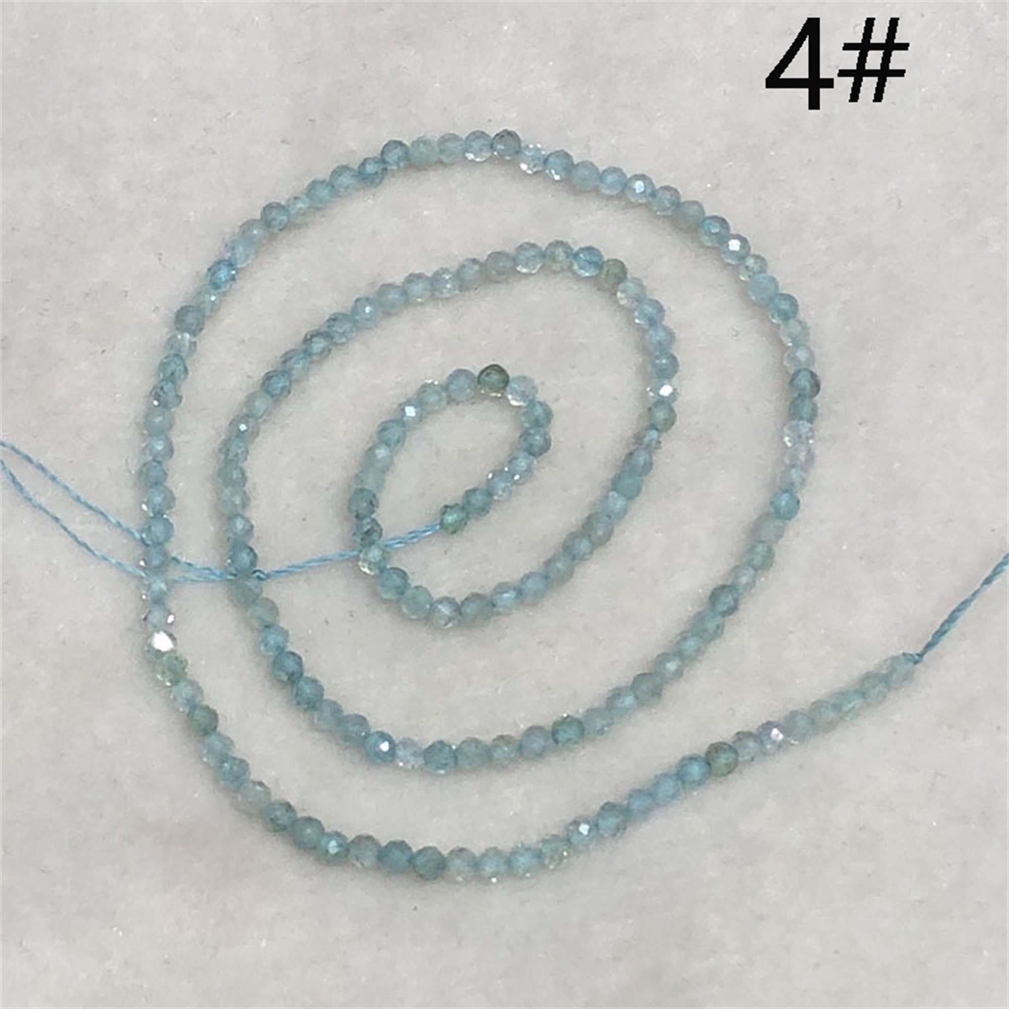 Faceted Light Blue Apatite Gemstone Beads, Full Strand - Etsy