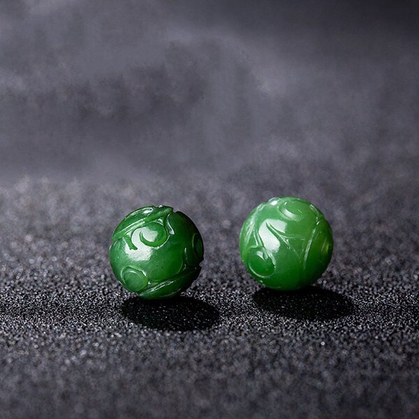 Carved Jade Bead - Etsy