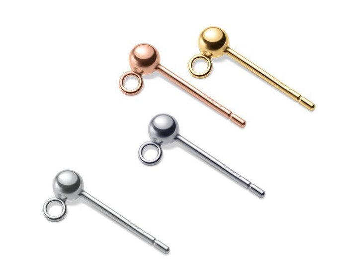 Sterling Silver Flat Eye Pins Eyepin Silver Headpins 925 - Etsy