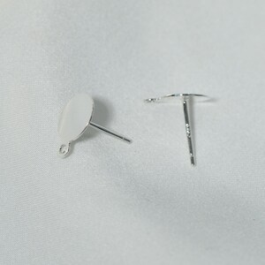 Sterling Silver Earring Posts W/ Flat Back 3mm 4mm 5mm 6mm 8mm, Silver ...