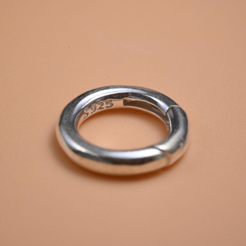 Sterling Silver Round Gate Clasp, Jewelry Findings - Etsy