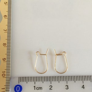 14K Gold Filled Kidney Earrings, Gold Filled Kidney Ear Wires for ...