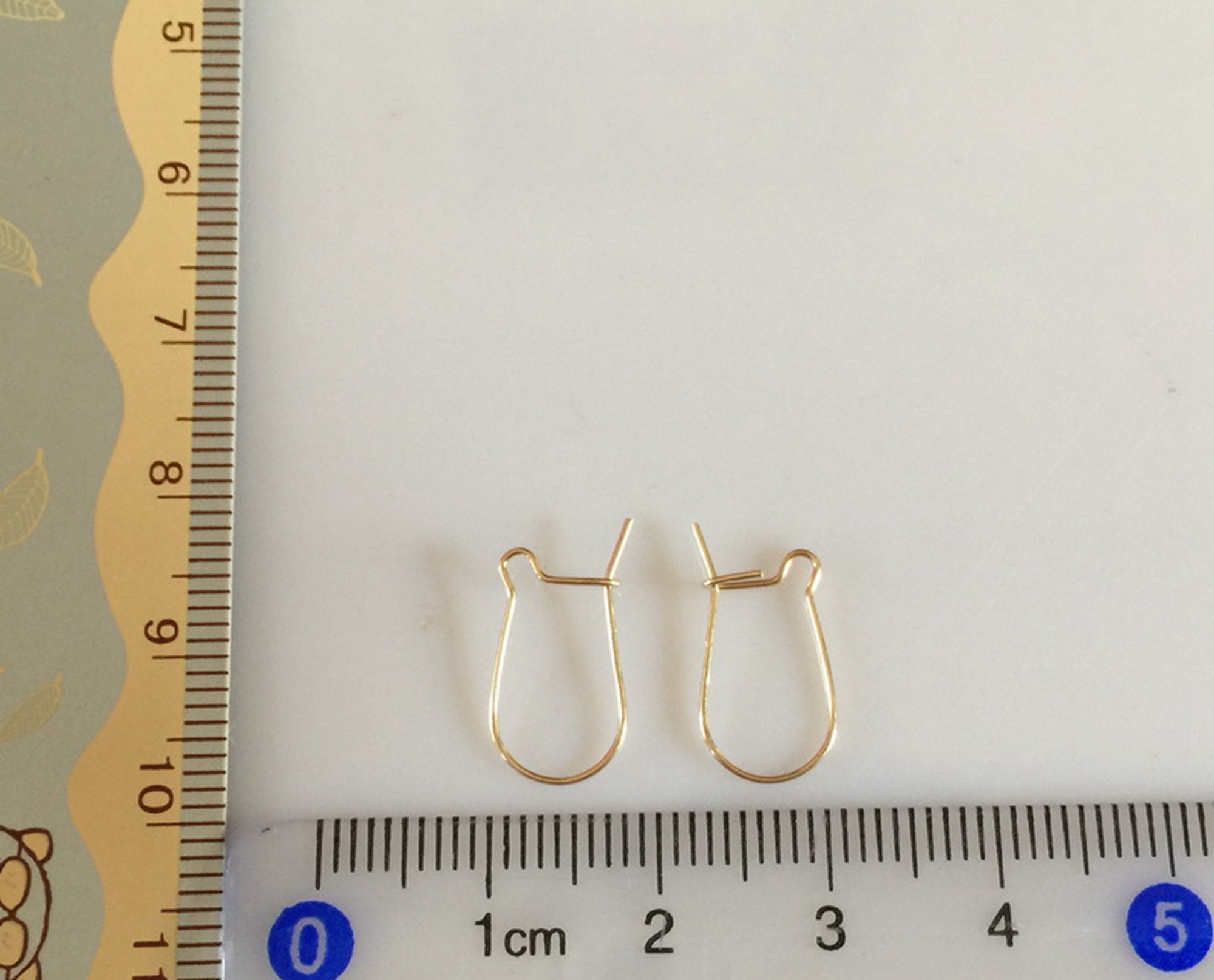 14K Gold Filled Kidney Earrings, Gold Filled Kidney Ear Wires for ...