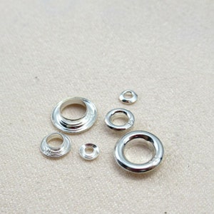 Sterling Silver Bead Grommets, 925 Silver Bead Grommet, Bead Cores ...