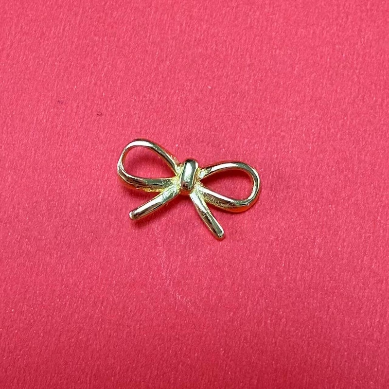 Gold Bow Spacer Beads - Etsy UK