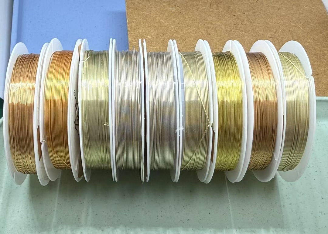 14K Gold Plated Copper Wires, Silver Plated Round Wires,colorful Soft ...