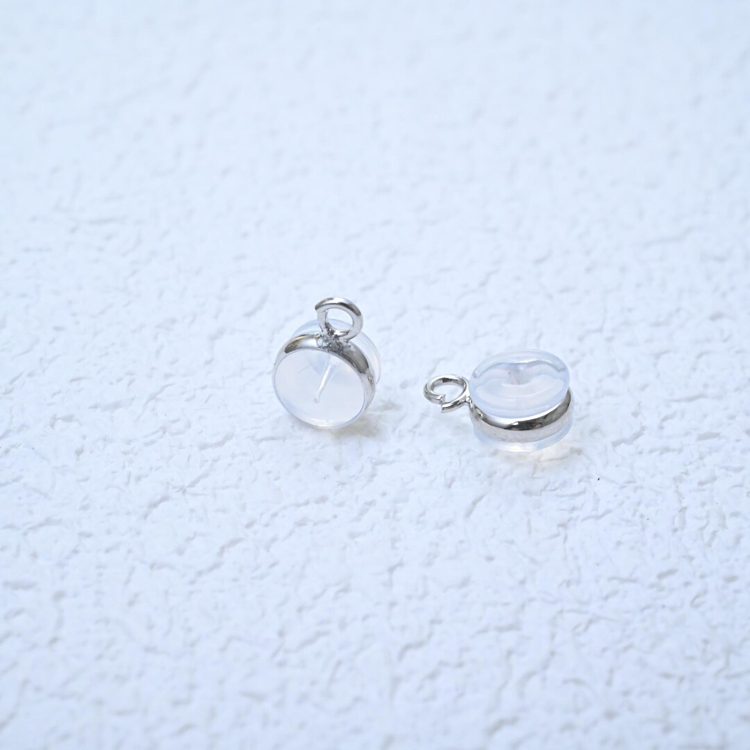 Rubber Earring Back Stopper With Loop, Silicone Earring Back Stoppers ...