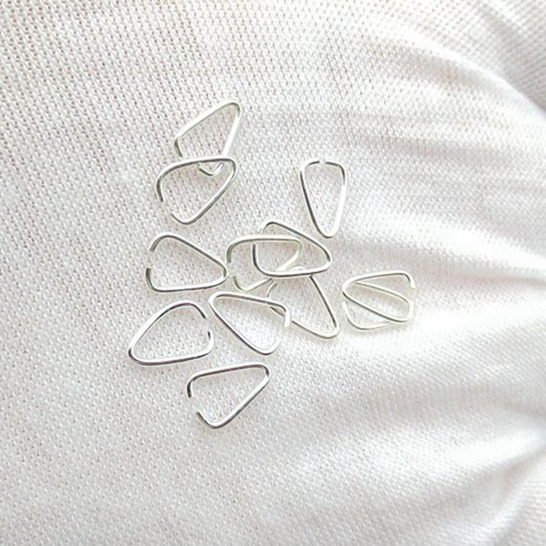 Sterling Silver Triangle Pinch Bails, S925 Silver Geometric Pinch Bail ...