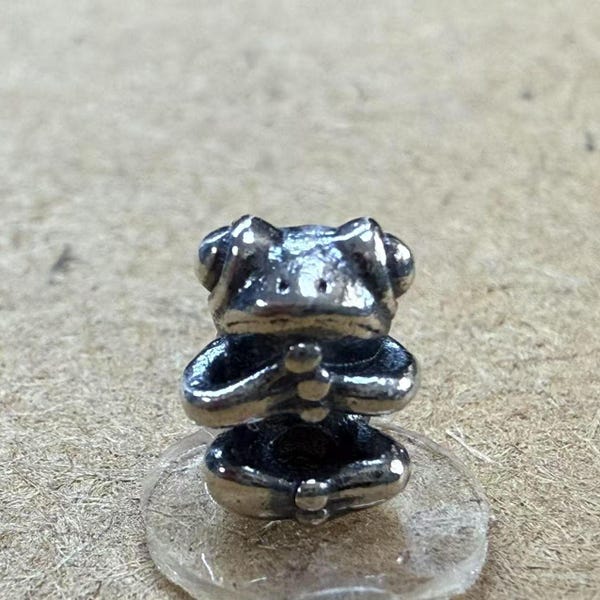 Sterling Silver Frog Charm - Etsy