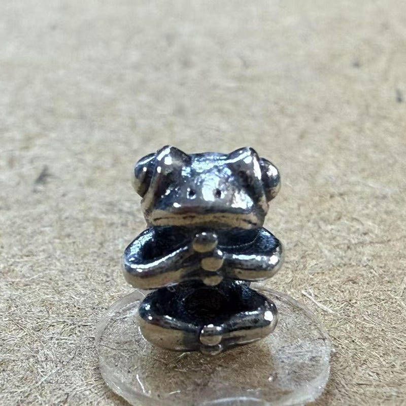 Sterling Silver Frog Charm - Etsy