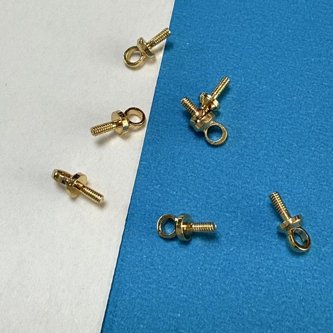 10pair 14K Gold Plated Bail Drops With Cup and Peg for Pearl Bead, 14K ...
