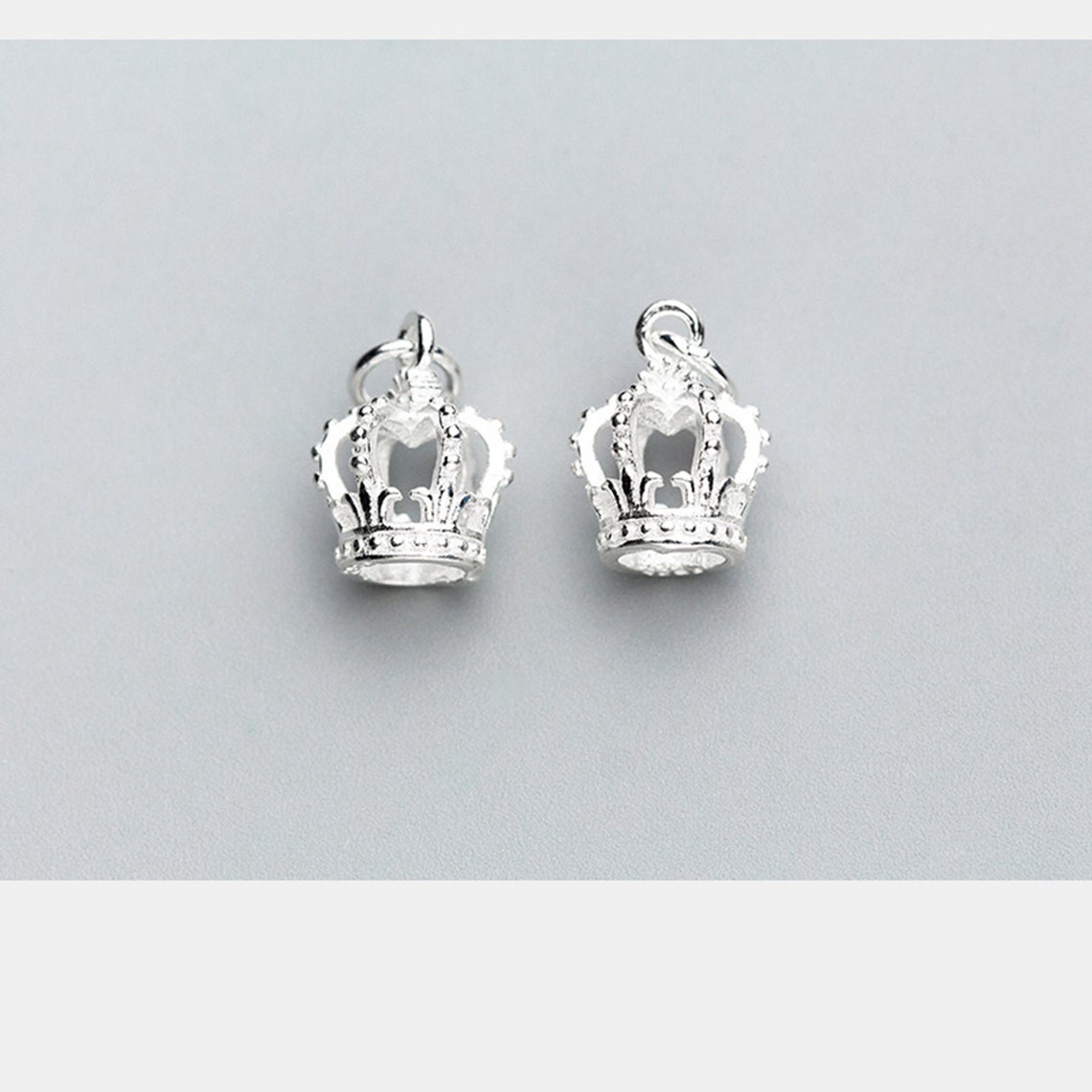 Sterling Silver Crown Charms Royal Crown Charm 925 Silver - Etsy