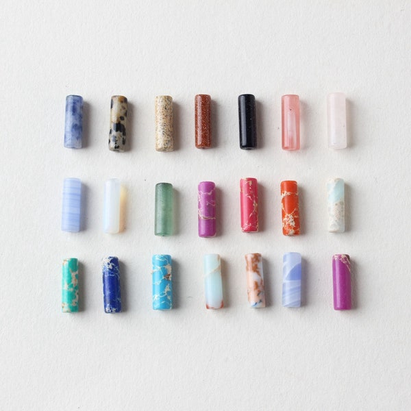 Tube Gemstone Beads - Etsy