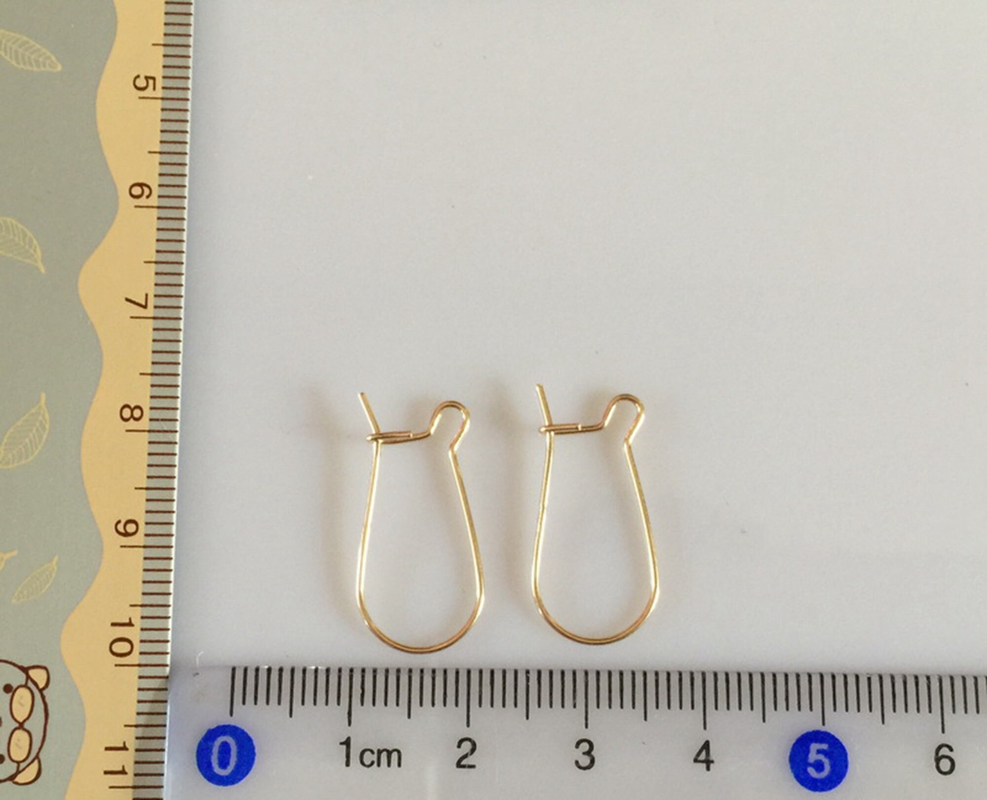 14K Gold Filled Kidney Earrings, Gold Filled Kidney Ear Wires for ...