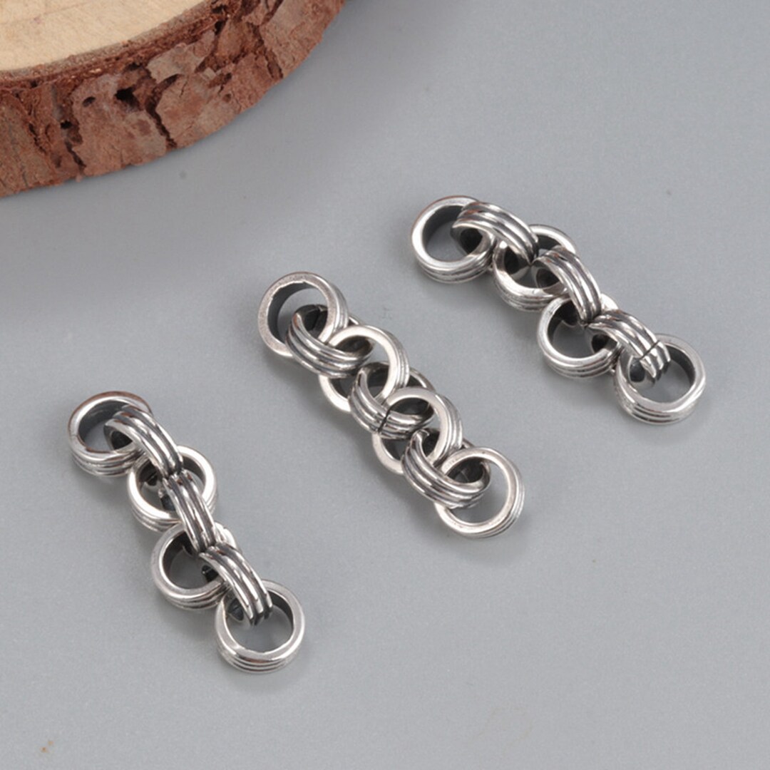 Sterling Silver Cable Extension Chains, 925 Silver Spiral Cable Chain ...