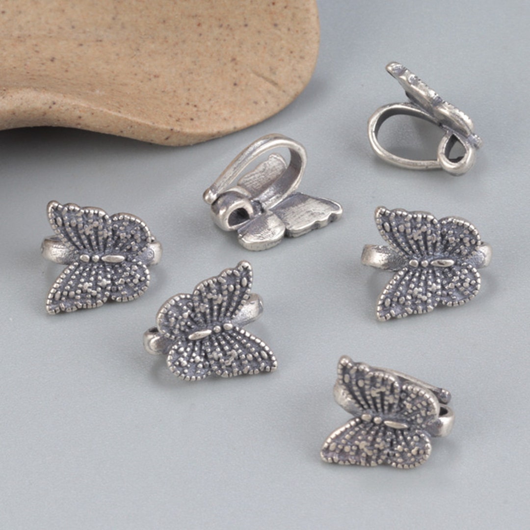 Sterling Silver Butterfly S Clasp, Insect S Clasps, 925 Silver S Clasps ...