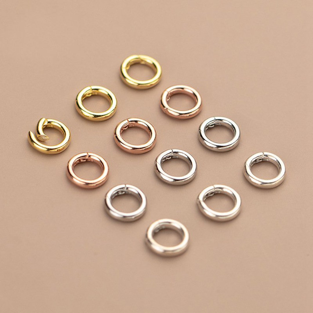 Sterling Silver Round Circle Clasp for Pearl Bracelet Necklace, 925 ...