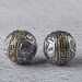Sterling Silver Greek Key Beads, Silver Swirl Spiral Beads, 925 Silver ...