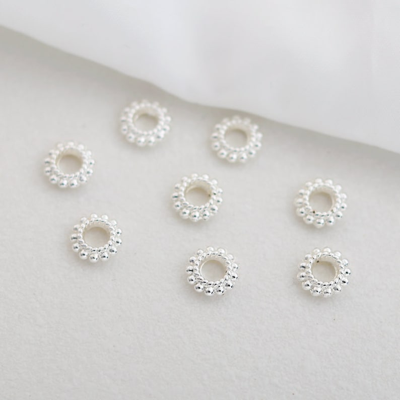 14K Gold Plated Brass Gear Beads, Floral Spacer, 8mm - Etsy