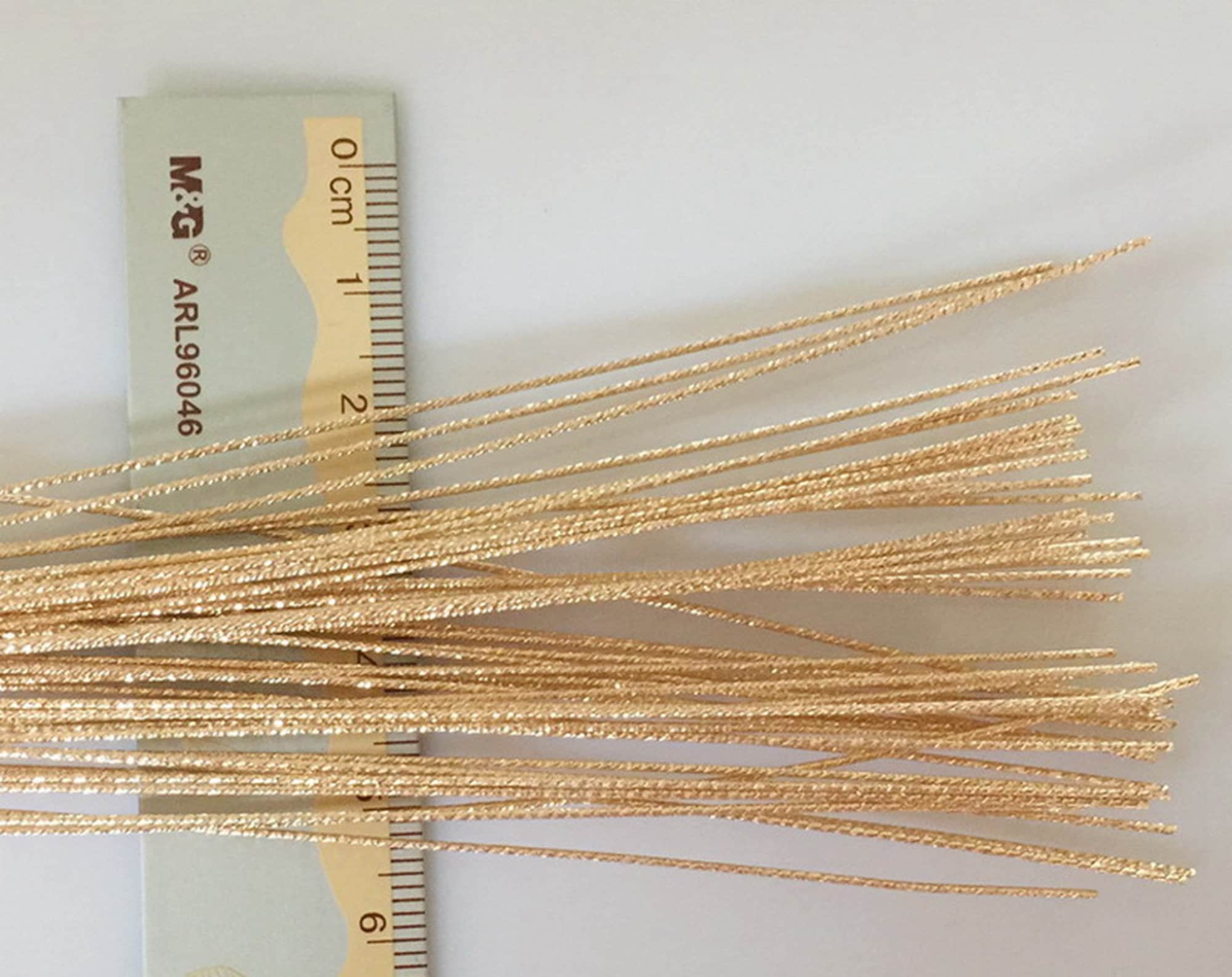 14K Gold Filled Glitter Wires, Hard Wires, Sparkle Wires, Hard Footage ...