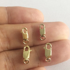 14K Gold Filled Rectangle Trigger Clasps With Opened Jump Ring, Gold ...