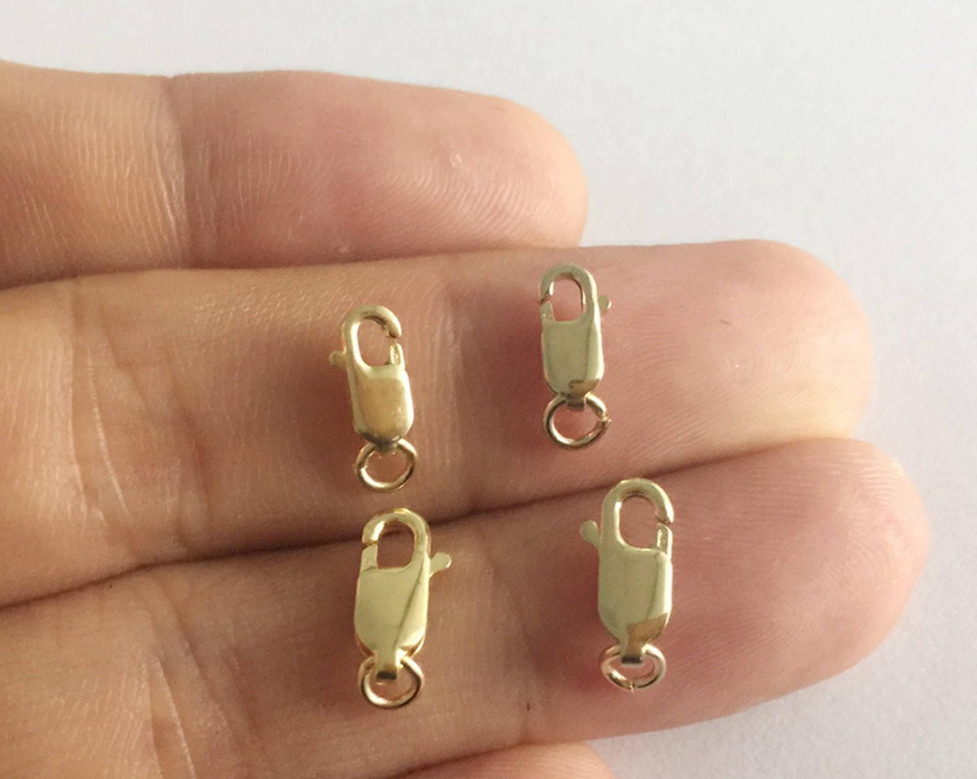 14K Gold Filled Rectangle Trigger Clasps With Opened Jump - Etsy