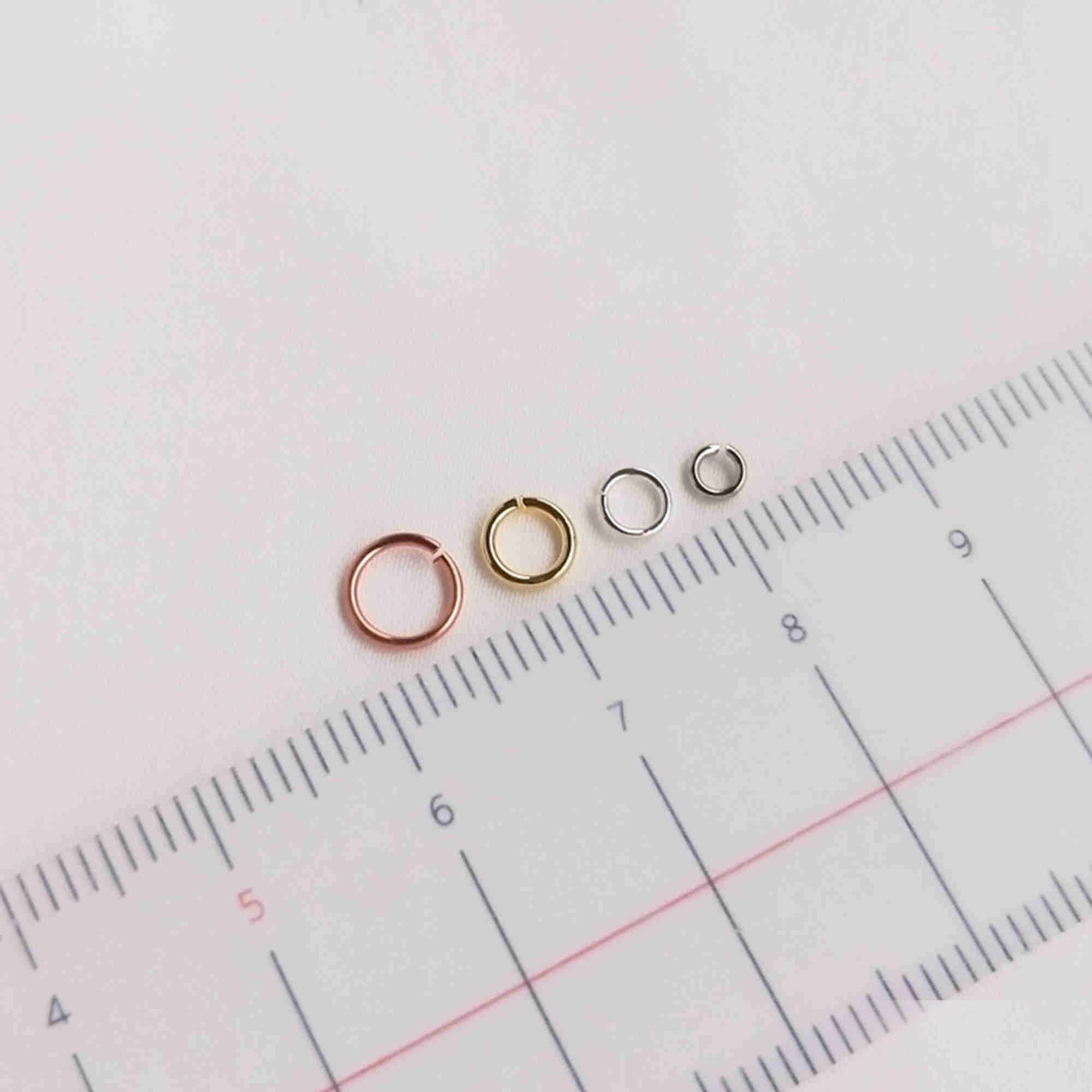 50pcs 18K Gold Plated Open Round Jump Rings Gold Tone Open | Etsy