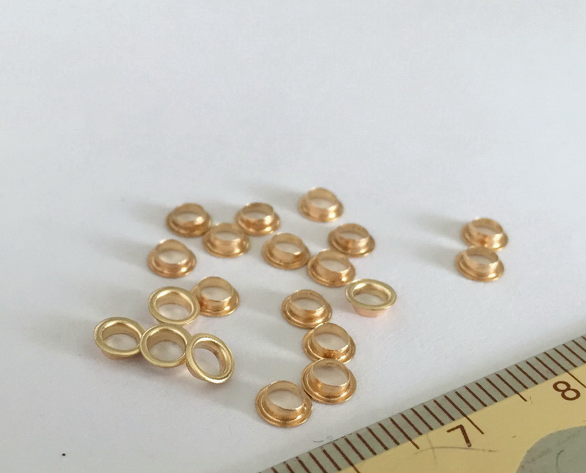 14K Gold Filled Bead Grommets, Golf Filled Bead Grommet, Bead Cores ...