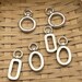 Sterling Silver Push Gate Clasps, Swivel Circle Clasp, Rectangle Clasp ...