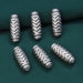 Sterling Silver Tibetan Dzi Beads, Sacred Tibetan Bead, Himalayan ...