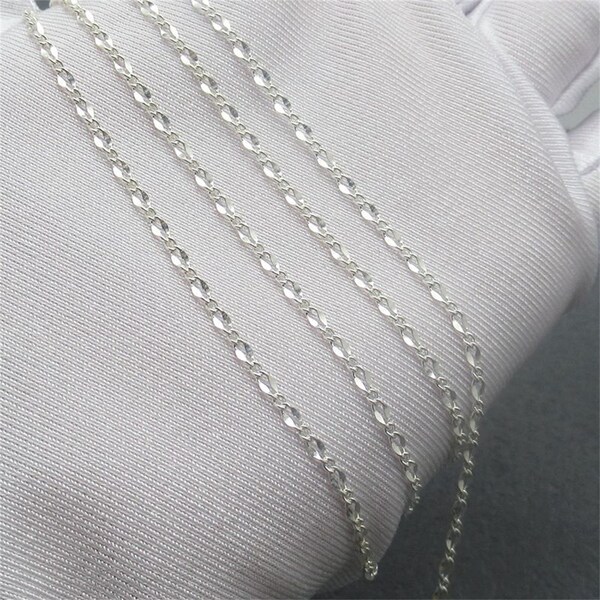 Sterling Silver Chain Necklace Lip - Etsy