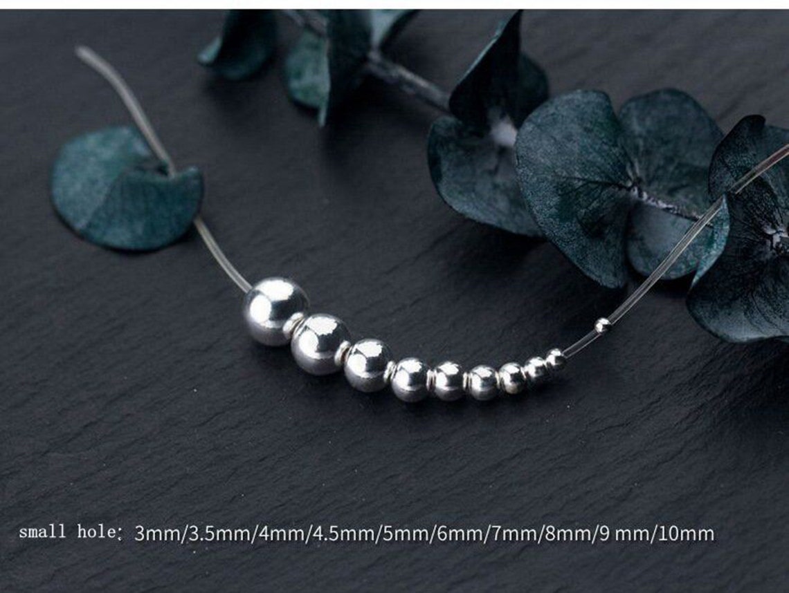 Sterling Silver Beads Sterling Silver Seamless Round Beads - Etsy
